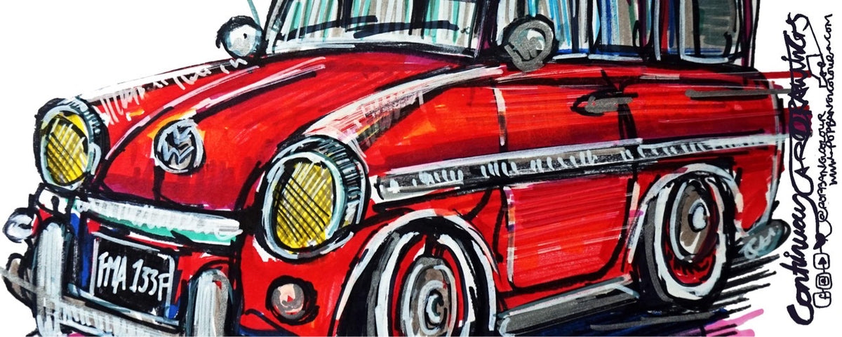 VW Volkswagen Type 3 Notchback #ContinuousCar | Mug– The POPBANGCOLOUR Shop