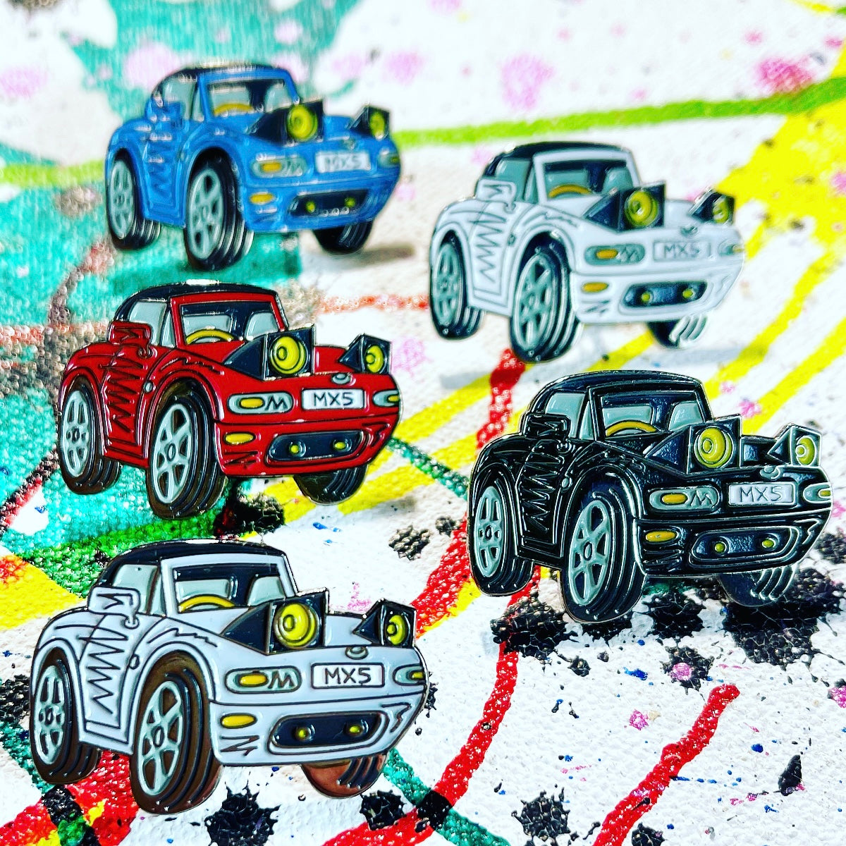 Mazda MX-5 / Miata - Black | Limited edition enamel pin badge | sold o ...