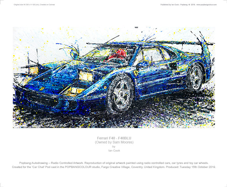 Ferrari F40 - F40BLU– The POPBANGCOLOUR Shop