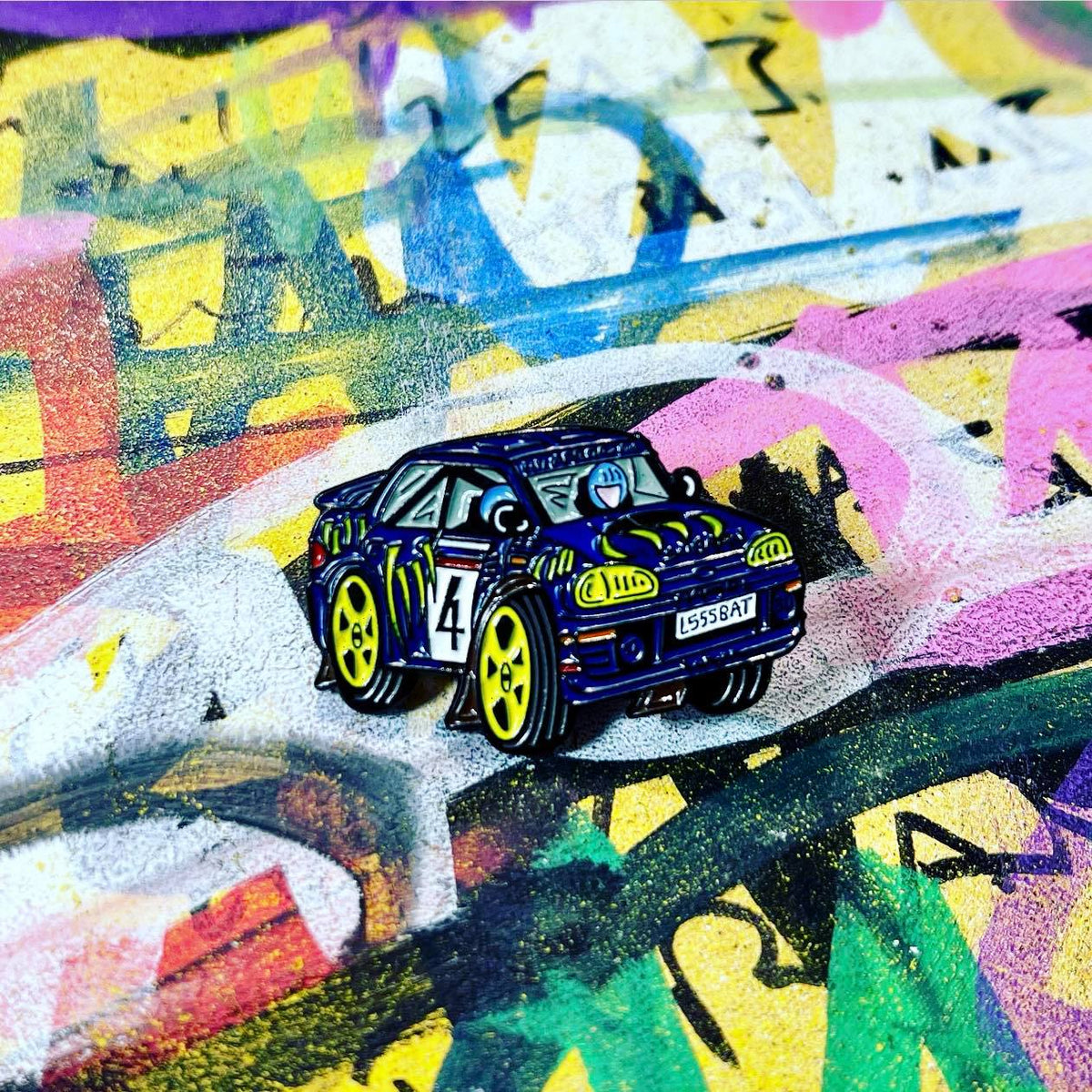 Subaru Impreza WRX STi WRC L555 BAT - Colin McRae enamel pin badge | s ...